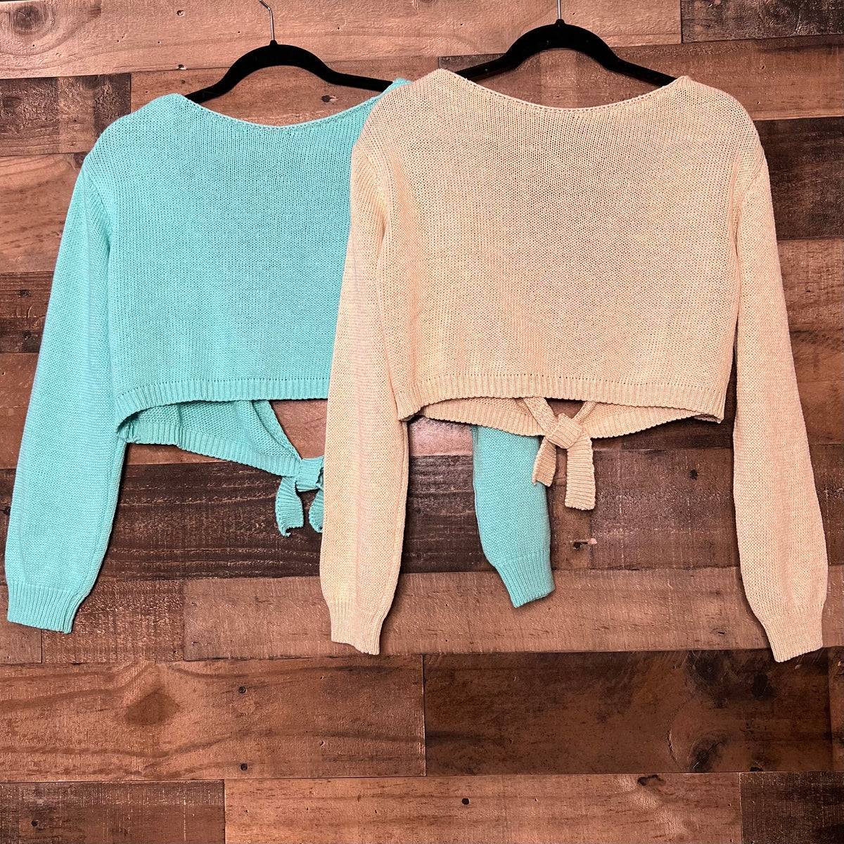 Cropped Tie cardi – Forward Boutique